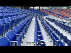 China High Weather Resistance Plastic Stadium Benches with Various Shapes and Colors for Easy Installation for sale