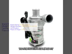High Flow 24V Electric Coolant Pump 6000L/h for Lithium-ion Battery Energy Storage Cabinet Cooling