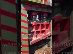 500ton Hydraulic Gantry Shear with 507 Tons Cutting Force and 6000×1500×600mm Chamber for Heavy-Duty Scrap Metal Processing