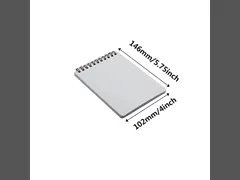 China DIY Double-Sided Printed PET Plastic Vertical Blank Sublimation Coil Notebook A6 Personalized Spiral Notebooks for sale