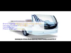 4-8 Seater Electric Sightseeing Vehicle with 72V 4-7.5KW AC DPD Motor and 30KM/h Max Speed
