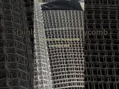 Cina Cintura trasportatrice a maglia di ferro con foro di ferro SS Cintura trasportatrice a maglia di filo in vendita