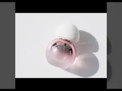 China 50ml Round Transparent Glass Perfume Bottles 10.1cm Height with Spray and Pump Sealing Options for sale