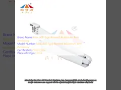 New A08 Type Beveled Aluminum Arm Accessories Screw On Installation Method