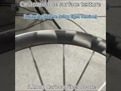 38-28 Butterfly-patterned carbon spokes