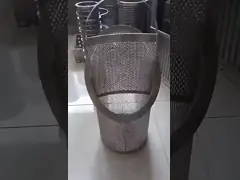 Stainless Steel Spiral Welded Porous Metal Mesh Screens Tube Sink Leaking Air Strainer 304 Perforated Filter Pipe