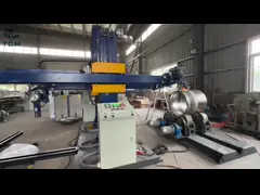 Pipa di acciaio e fondo superficie interna esterna macchina di lucidatura automatico serbatoio