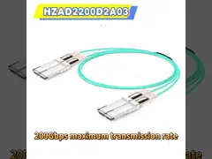 中国 Mellanox MFS1S90-H003E互換 2 X 200G QSFP56 - 2 X 200G QSFP56 HDR InfiniBandアクティブブレイクアウトケーブル 販売のため