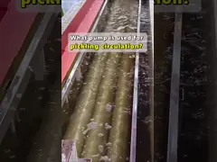 Self-priming pump pickling cycle circulation