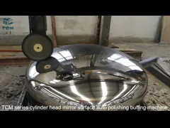China TCM-D Stainless Steel Dished End Polishing Machine 380V/415V 12m²/Hour Surface Grinding for sale