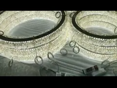 Retro Murano Dining Room Chandelier Luxury Leaf Crystal Glass Light Simple Hanging fo