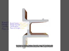 Cina 40x40 mm di alluminio retrattile di telone di parete codice bianco leggero in vendita