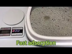 China Natural Bentonite Cat Litter 0.8-3.8mm Spherical Granules with High Absorbency and Odor Control for sale