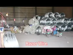 China Safety Barbed Hdg Concertina Razor Wire Mesh 12x12 Bwg for sale