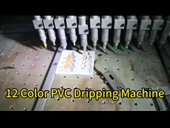 China 24 Colors PVC Dispensing Machine Silicone Coin Purse Making Machine with Computer for sale