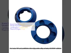 Customized Aluminum CNC Turning Parts with Blue Oxidation for High Precision Machined Components