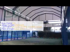 Padel con tetto Padel Court con tetto fisso Padel Outdoor Dispositivi sportivi di taglia personalizzata