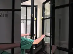 6063-T5 Aluminum Alloy Casement Window Storms Resistant French Retro Style