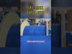 China ITI-LINK CAT6A FFTP LSZH Network Cable 23AWG 500MHz 10Gbps Bulk 1000ft Roll for sale