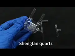 Fused Silicon Science Lab Glassware Quartz Graham Condenser 99.9% SiO2 Content Anti Corrosion