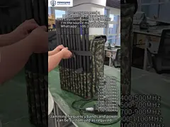 Новейшие модели 550 мм Системы защиты от дронов для экстренных ситуаций, 12-диапазонный радиопомеховый комплекс для дронов, быстрое развертывание