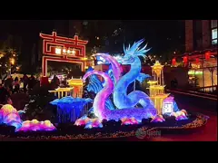Waterproof Satin Zigong Animal Lanterns For Outdoor Decoration And Exhibition