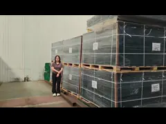Green 3D fence packaging for shipping to Chile