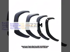 Plastic Black / White Car Fender Flare For Toyota Rocco Wheel Fender Flares