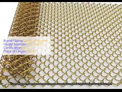 China Stainless Steel 304 Chain Link Mesh with 1.2mm Wire Diameter and 6mm*6mm Mesh Size for Decorative Wire Mesh for sale