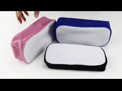 China School Stationery Sublimation Pencil Case Blank Custom Print Canvas Pen Bag Women Casual Cosmetic Bag for sale