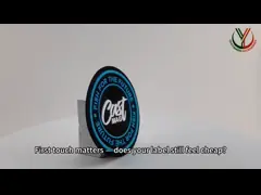 Black Reflective TPU Suede Screen Printed Patches Brand Labels For Clothing