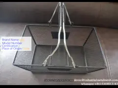 Cavo Mesh Storage Basket di acciaio inossidabile della cucina 304 300x197x70mm