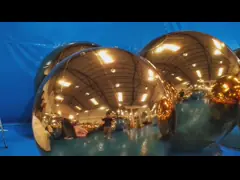 China Durable PVC 2-Layer Golden Mirror Balloons For Event Planners And DIY Decorators for sale