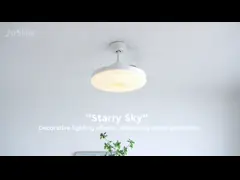 China 42" Invisible Ceiling Fan With Starry LED Light And DC Motor for sale