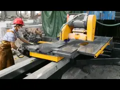 China HSQB-600 Manual Stone Cutting Machine with 600mm Blade and 15kW Motor for Granite Marble Slabs for sale