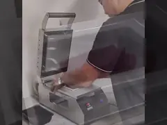 Small Portable Plastic Material Container Sealer Heat Meal Food Tray Sealer Machine For Food Tray Packing Manual Tray Sealing Machine Compact Design for Food Packaging