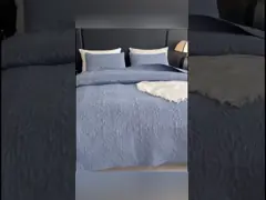 Quilt Bedding Set for All Seasons,Modern Style Microfiber Soft Floral Pattern Coverlet Set