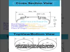 G1/8 Air Connection Air Springs Weforma WBE 100-E1 for Vibrating Screens Machine