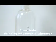 China IKOO High Borosilicate Glass Water Bottle with Leak-proof Airtight Lid and Time Marker Reminder - Dishwasher Safe for sale