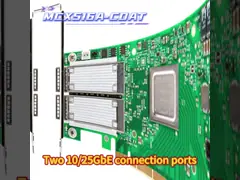 China Mellanox MCX516A-CDAT 10/25GbE Dual-port SFP28 Network Interface Card with PCIe4.0 X16 and 25GbE Max Speed for sale