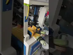 Máquina de prensado laminado de suelas de zapatos con fijación hidráulica superior para zapatillas