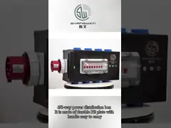 China IP67 Portable Industrial Waterproof Power Distribution Box  32A  ABS Distribution Box 6  Euro Plug ABS Electric Box for sale