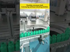 85mm Width Flexible Plastic Bottle Chain Conveyor Machine Modular Structure