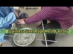 China 316l malla de acero inoxidable flexible de la cuerda de la red del cable del parque zoológico 7x7 en venta