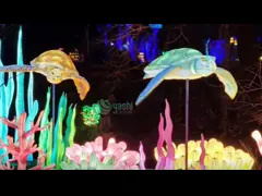 China Sea Turtle Lantern Set 180CM x 180CM with LED Lighting for Zoo and Theme Park Decorations for sale