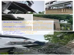 China Hot Sell Hand-cranked Sun Shade Canopy Length Up To 6m Full  Retractable Awning for sale