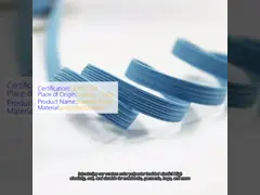 Color personalizado de poliéster trenzado elástico para portátil con alta elasticidad y material blando Banda de caucho versátil y duradera