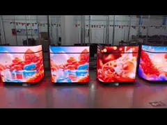 Cabinet table display  Elliptical edge Curved led display table