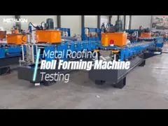 Galvanized Steel K-Style Gutter Chain Drive Roofing Roll Forming Machine