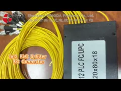 Высококачественный FTTH 1x12 FC соединитель оптоволоконная коробка дистрибьютор ABS коробка PLC разделитель для стойки патч панель